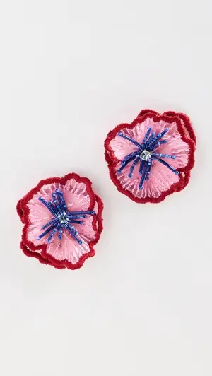 Mignonne Gavigan Baixa Earrings - Magenta