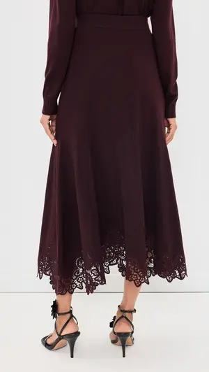 Zimmermann Valiant Merino Lace Skirt