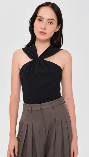 A.L.C. Elouise Twisted Halter Top
