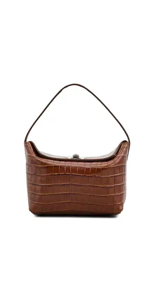 Christopher Esber Turnlock Embossed Mini Bag - Cognac