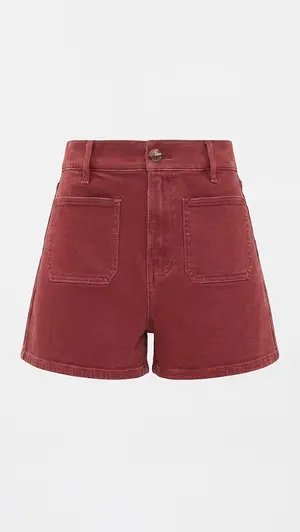 Veronica Beard Elijah Shorts With Patch Pockets