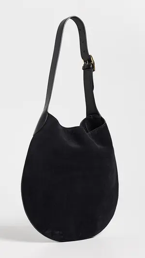 NILI LOTAN Jagger Suede Tote With Leather Strap