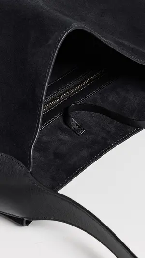 NILI LOTAN Jagger Suede Tote With Leather Strap