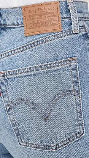 LEVI'S Ribcage Straight Ankle Jeans