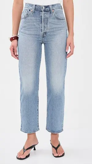 LEVI'S Ribcage Straight Ankle Jeans