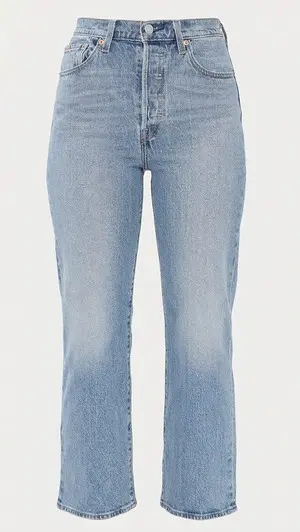 LEVI'S Ribcage Straight Ankle Jeans