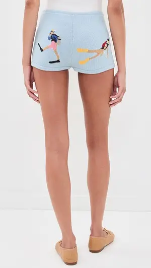 YELLOW THE LABEL Diver Cotton Knit Shorts