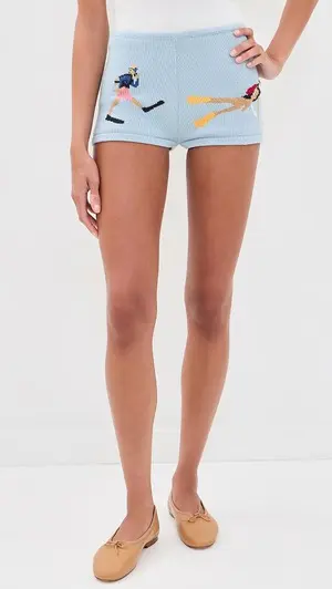 YELLOW THE LABEL Diver Cotton Knit Shorts