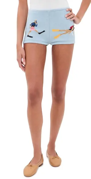 YELLOW THE LABEL Diver Cotton Knit Shorts