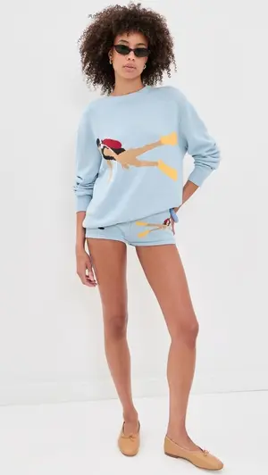 YELLOW THE LABEL Diver Cotton Knit Shorts
