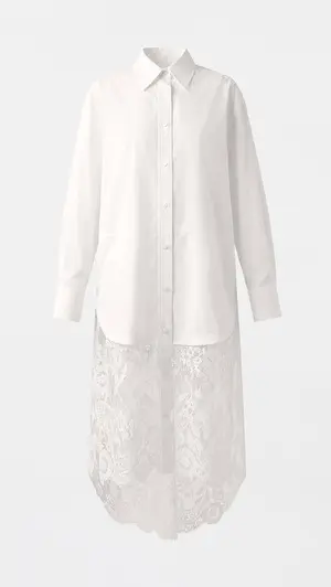 Zimmermann Valiant Lace Tunic Button Down Shirt