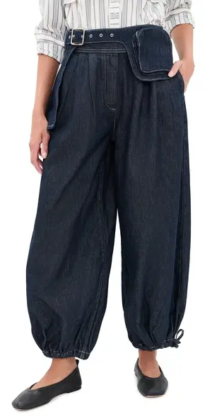 DAMSON MADDER Mavi Balloon Jeans With Removable Skirt Belt