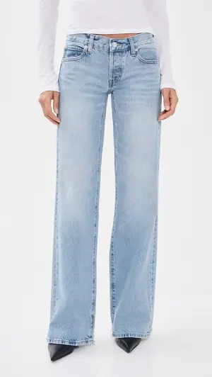 FRAME X Amelia Gray The Gray Jeans - Dodger Offset Hem
