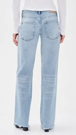 FRAME X Amelia Gray The Gray Jeans - Dodger Offset Hem