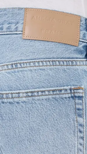 FRAME X Amelia Gray The Gray Jeans - Dodger Offset Hem