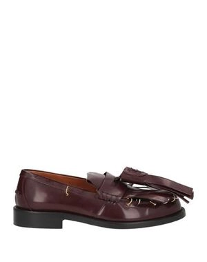 Marni Loafers Burgundy Size Leather - Red