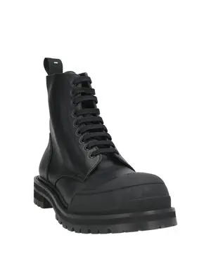 Marni Leather Combat Boots - Black