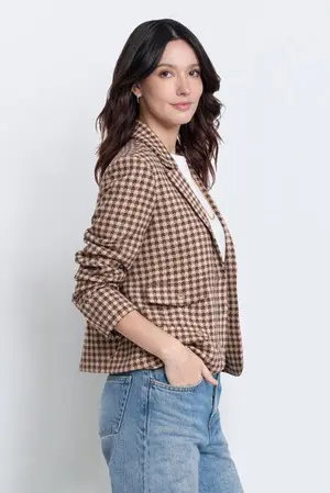 Central Park West Marlo Jacquard Knit Blazer