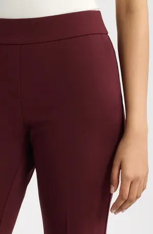 Anne Klein Pull-on Straight Leg Trouser Pants