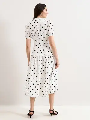 PHASE EIGHT Adele Short Sleeve Midi Dress
