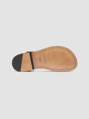 Officine Creative Woven Fisherman Leather Sandals - Black