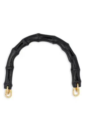 Clare V. Resin Bamboo Bag Top Handle - Black
