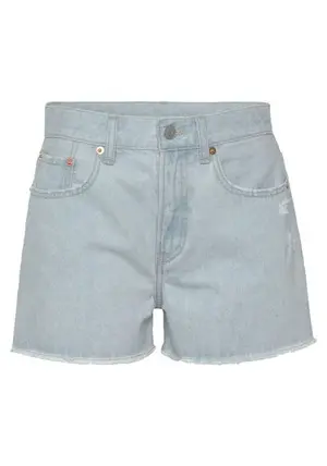 LASCANA Mid Rise Frayed Hem Shorts