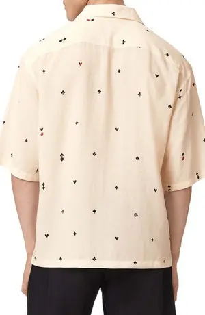 ALLSAINTS Cardsuit Camp Shirt - Ecru