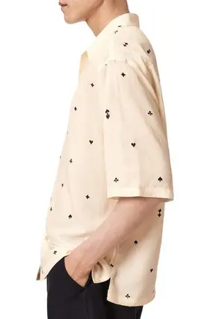 ALLSAINTS Cardsuit Camp Shirt - Ecru
