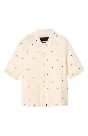 ALLSAINTS Cardsuit Camp Shirt - Ecru