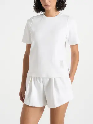 Manière De Voir Short Sleeve Cotton T-shirt - White