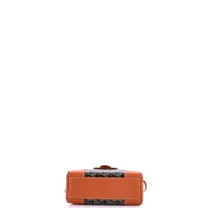 Goyard Saigon Top Handle Bag Coated Canvas With Leather Mini