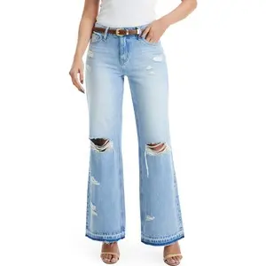 Women's Ripped High Waist Jeans