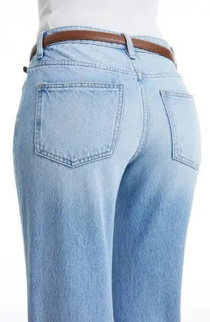 BAYEAS Released Hem Ripped High Waist Bootcut Jeans