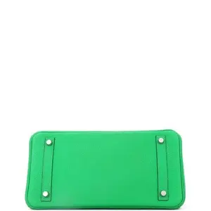 Hermès Birkin Handbag Clemence With Palladium Hardware 30