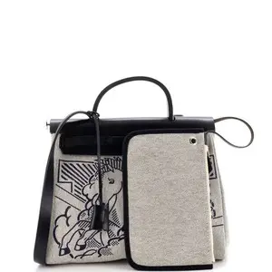 Hermès Herbag Zip Pegase Pop Toile And Leather 31