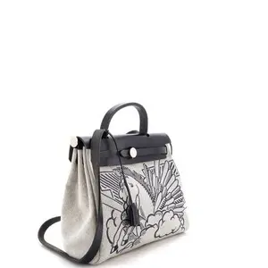 Hermès Herbag Zip Pegase Pop Toile And Leather 31