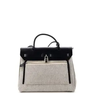 Hermès Herbag Zip Pegase Pop Toile And Leather 31