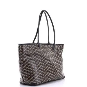 Goyard Artois Tote Coated Canvas Mm - Black