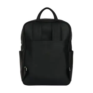 LUIS STEVEN Italian Pebble Leather Backpack - Black
