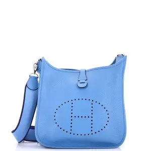 Hermès Evelyne Bag Gen Iii Clemence Pm - Blue