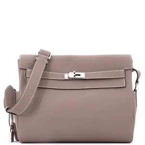 Hermès Kelly Messenger Bag Togo Gm - Grey