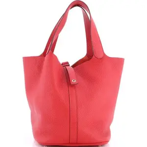 Hermès Picotin Lock Bag Clemence Gm - Red