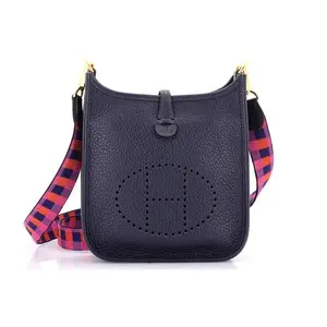 Hermès Evelyne Bag Gen Iii Clemence Tpm Blue