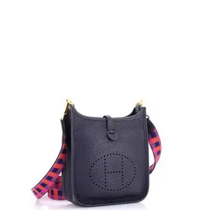 Hermès Evelyne Bag Gen Iii Clemence Tpm - Blue