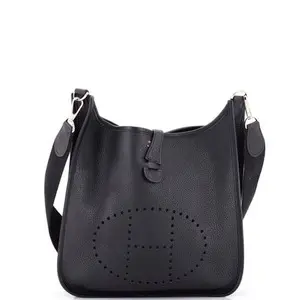 Hermès Evelyne Bag Gen Ii Clemence Pm - Black