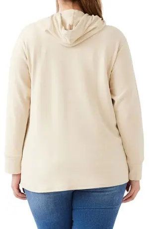Karen Kane Rhinestone Embellished Crossover Hoodie
