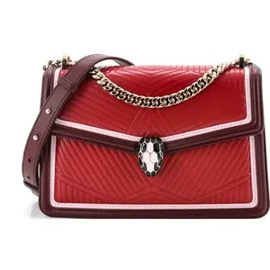 BVLGARI Serpenti Forever Shoulder Bag Quilted Leather