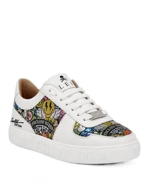 Philipp Plein Low-top Sneakers With Graphic Print - White