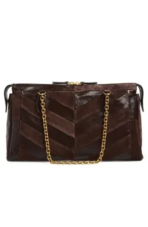 Valentino Garavani Medium Panthea Leather & Suede Shoulder Bag